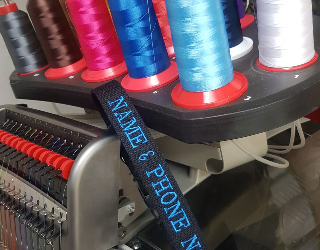 Embroidered Dog Collars. Custom Dog Collars. Personalised dog collars